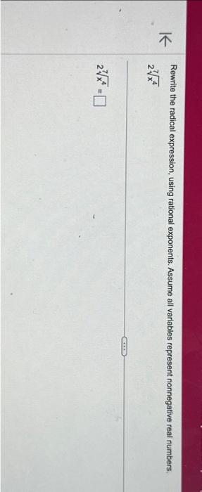 Solved Rewrite the radical expression, using rational | Chegg.com