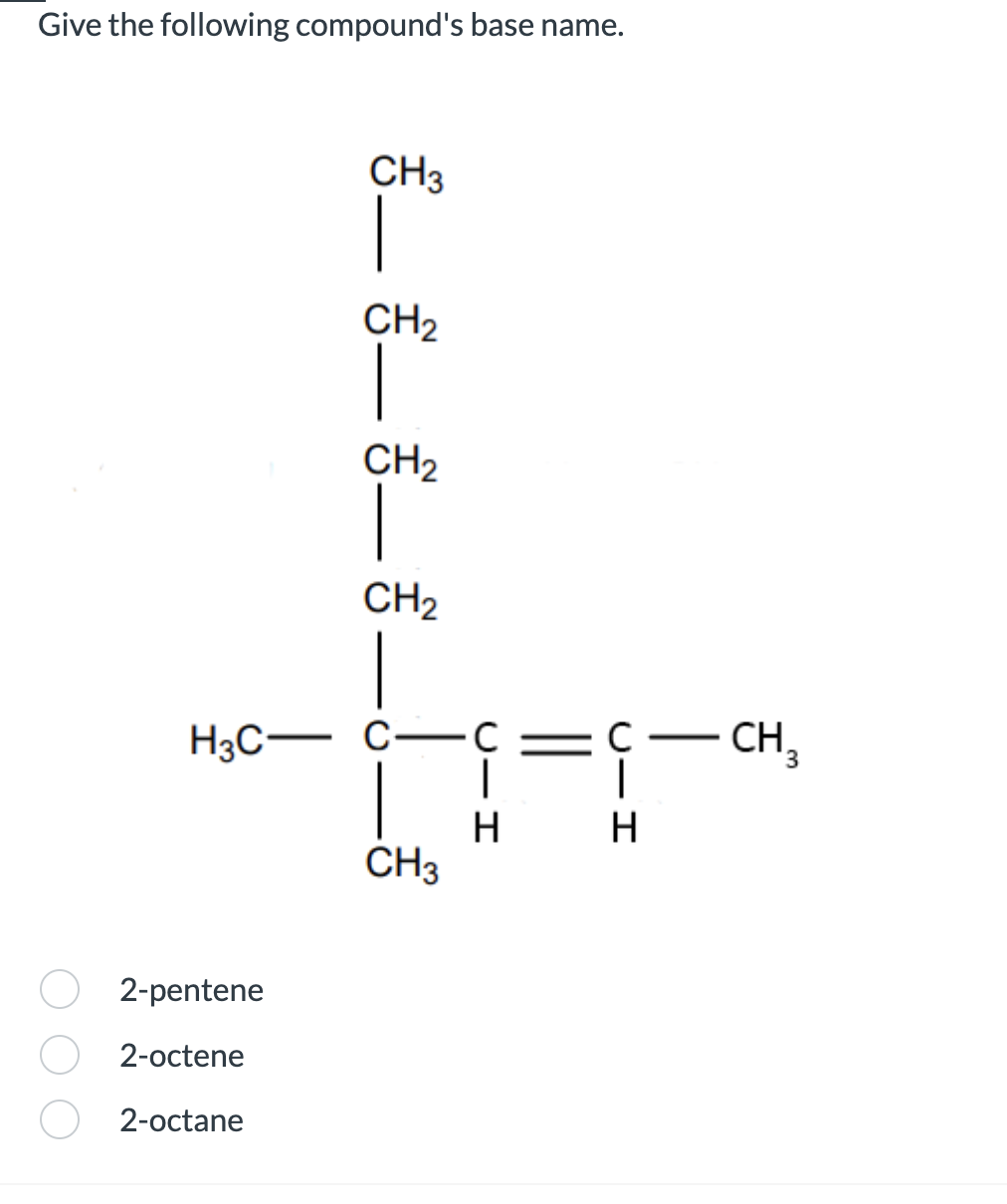 Give the following compound's base | Chegg.com