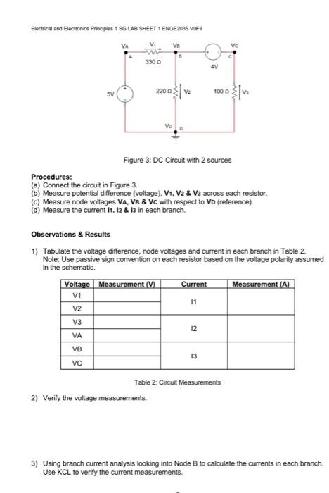 Solved Electrical and Electronics Principles 1 SG LAB SHEET | Chegg.com