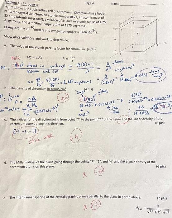 Solved Problem 4' (22 points) Page 4 Name Figure shows the | Chegg.com