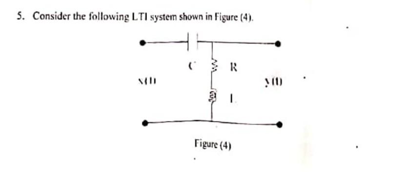 Solved 5. Consider the following LTI system shown in Figure | Chegg.com