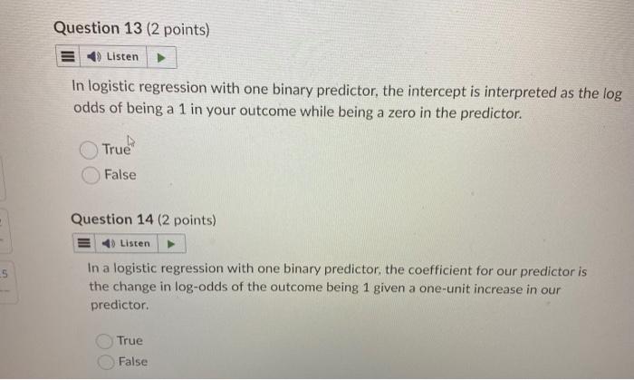 Solved 15 Question 15 (2 points) 4) Listen The coefficient | Chegg.com