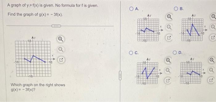 Solved A graph of y=f(x) is given. No formula for f is | Chegg.com