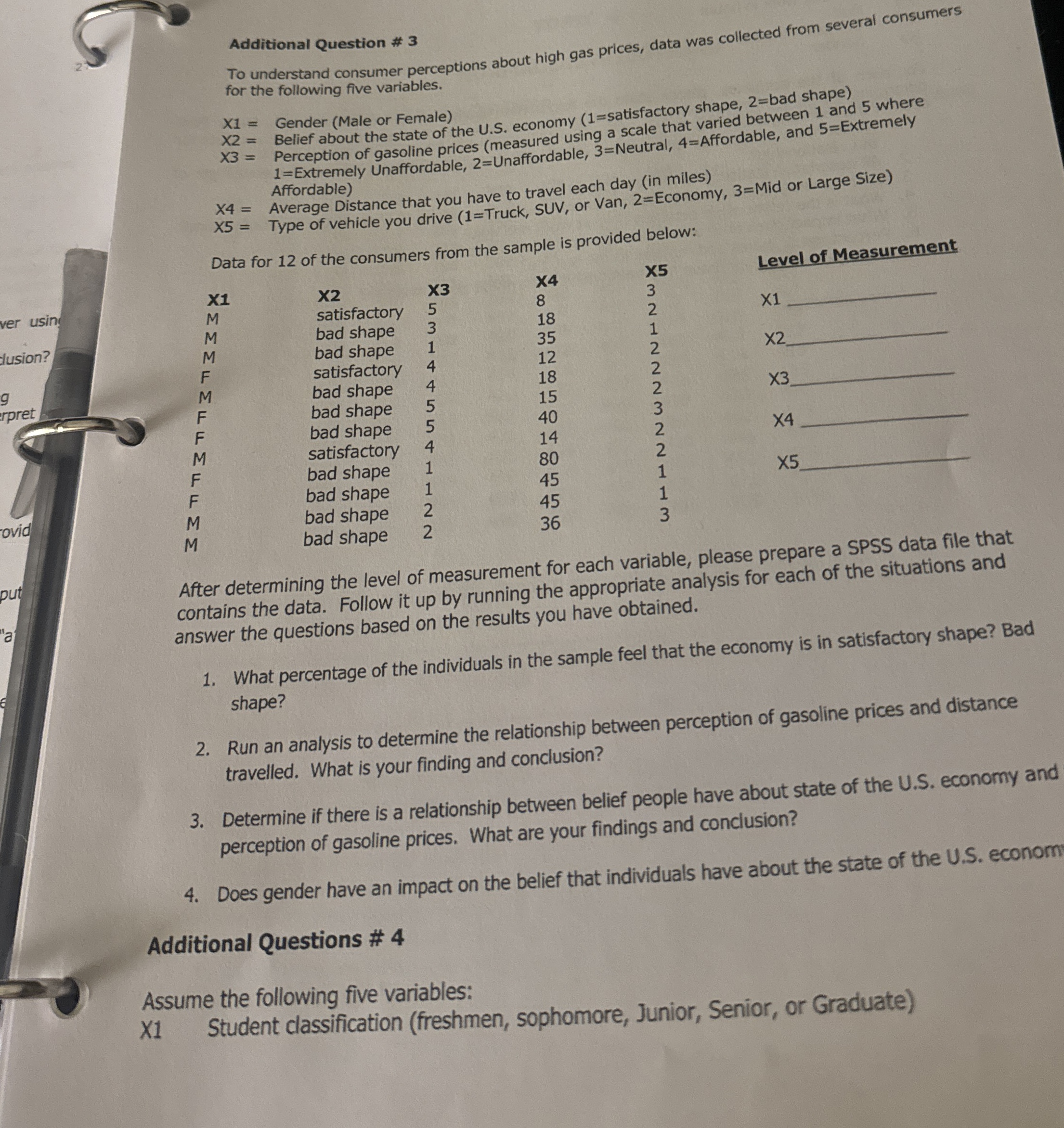 Solved Additional Question # 3To understand consumer | Chegg.com