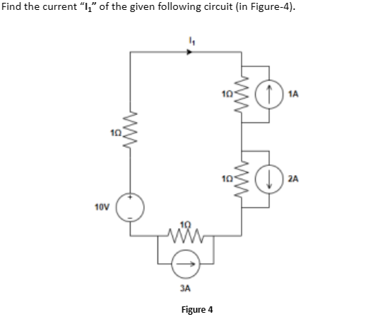 Solved Find the current "I1" ﻿in the following circuitFind | Chegg.com