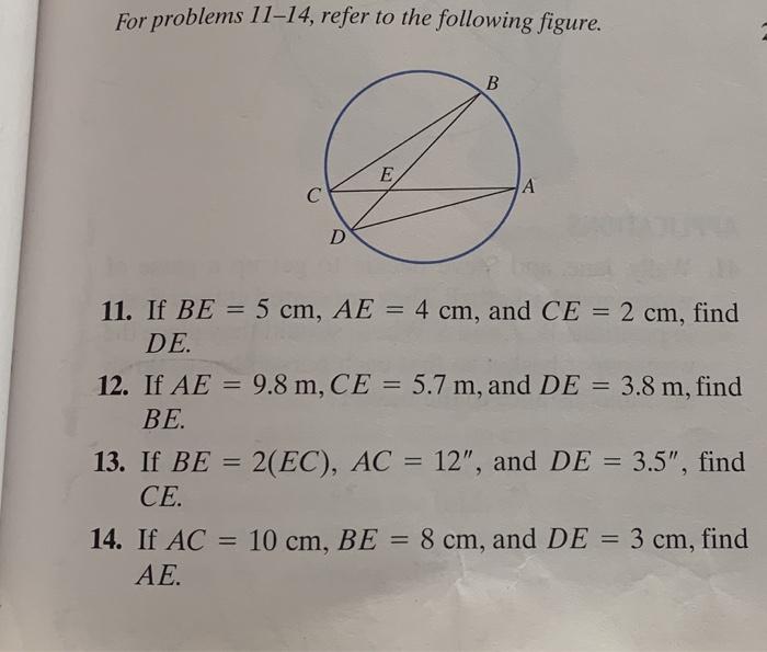 Solved For problems 11-14, refer to the following figure. B | Chegg.com