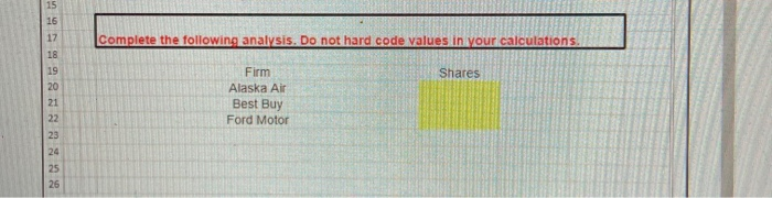 Solved All Answers Must Be Entered As Excel Formulas Show 