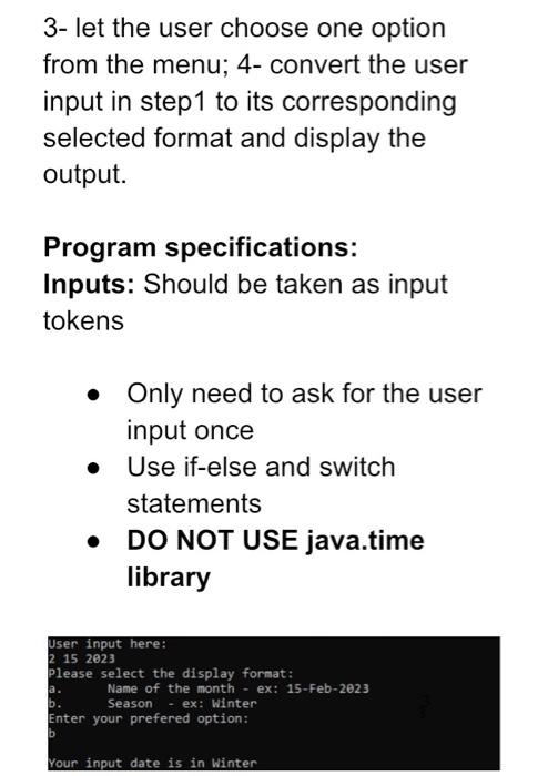 Solved JAVA LANGUAGE Write a class called Date, define | Chegg.com Solved JAVA LANGUAGE Write a class called Date, define | Chegg.com