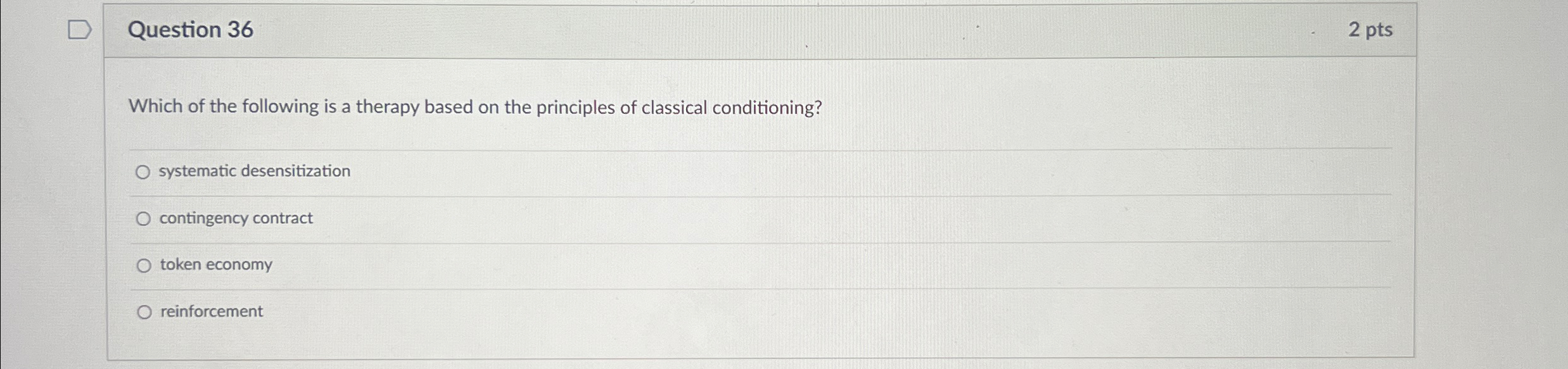 Solved Question 362 ﻿ptsWhich of the following is a therapy | Chegg.com