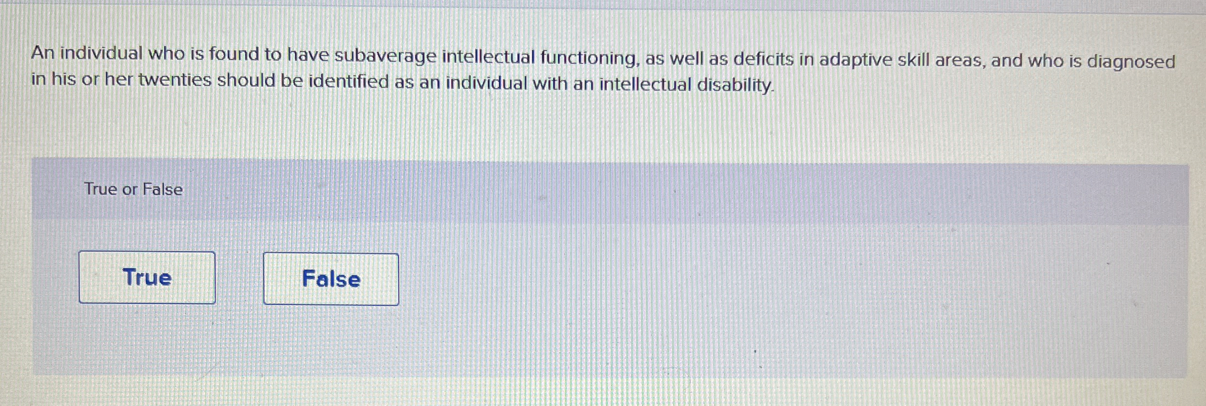 Solved An individual who is found to have subaverage | Chegg.com