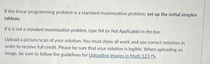 Solved Identify whether the given linear programming problem | Chegg.com