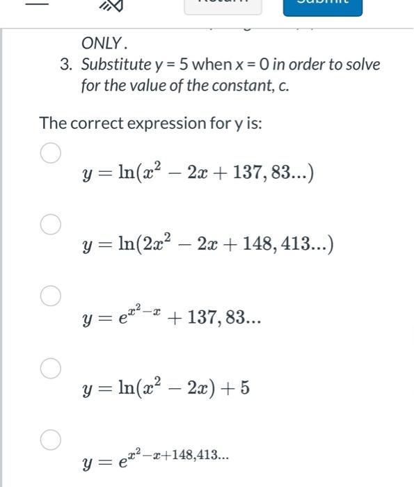 Solved 4 points To solve for y, carefully follow the steps | Chegg.com