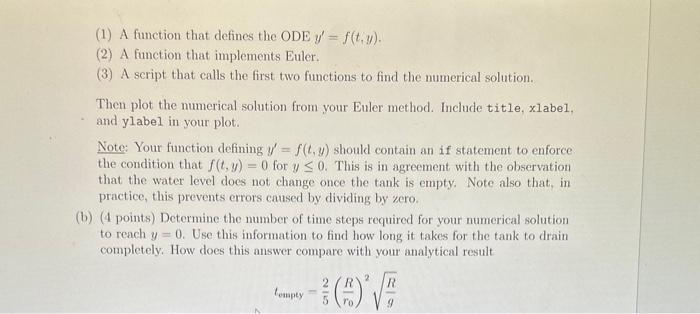 Solved from the bottom orifice as shown in Figure 1. Figure | Chegg.com