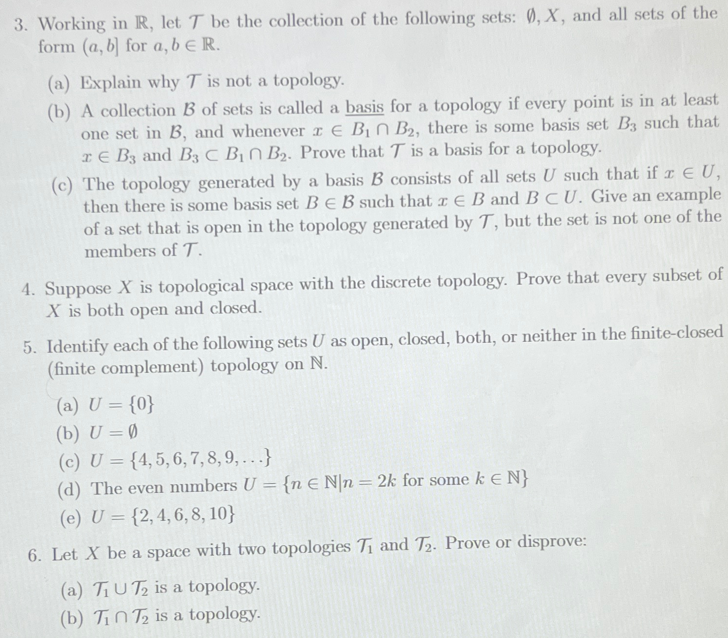 Working in R, ﻿let T ﻿be the collection of the | Chegg.com
