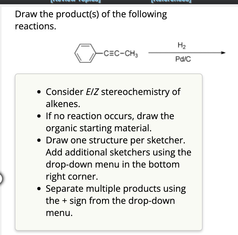 Solved Draw the product(s) ﻿of the following reactions.- | Chegg.com