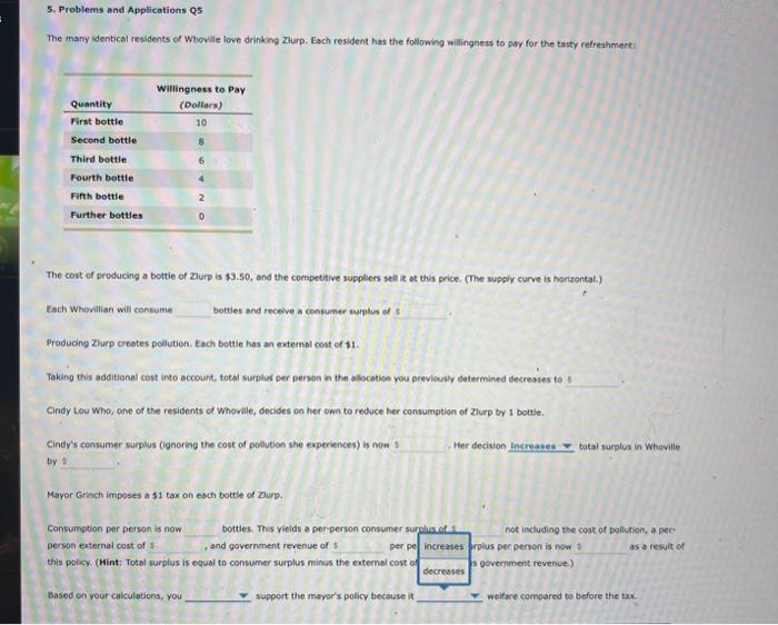 Solved 5. Problems and Applications QS The many identical | Chegg.com