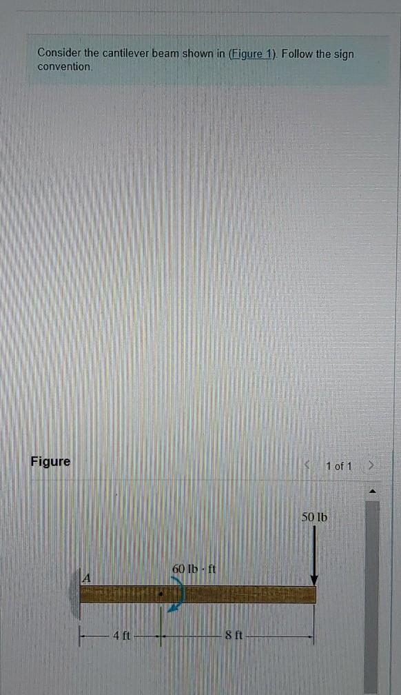 Solved Consider the cantilever beam shown in (Figure 1). | Chegg.com