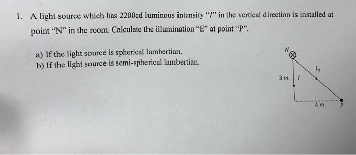 Solved 1. A light source which has 2200 cd luminous | Chegg.com
