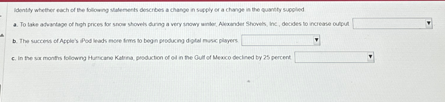 Solved Identify whether each of the following statements | Chegg.com