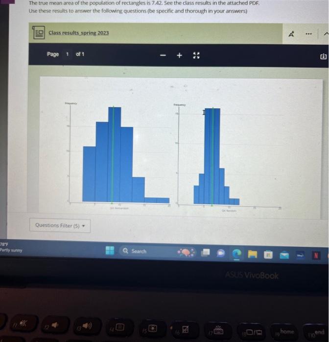 Consider the population of 100 rectangles pictured | Chegg.com