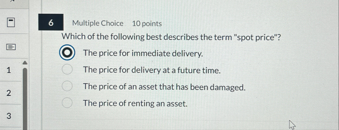 Solved 6Multiple Choice 10 ﻿pointsWhich of the following | Chegg.com