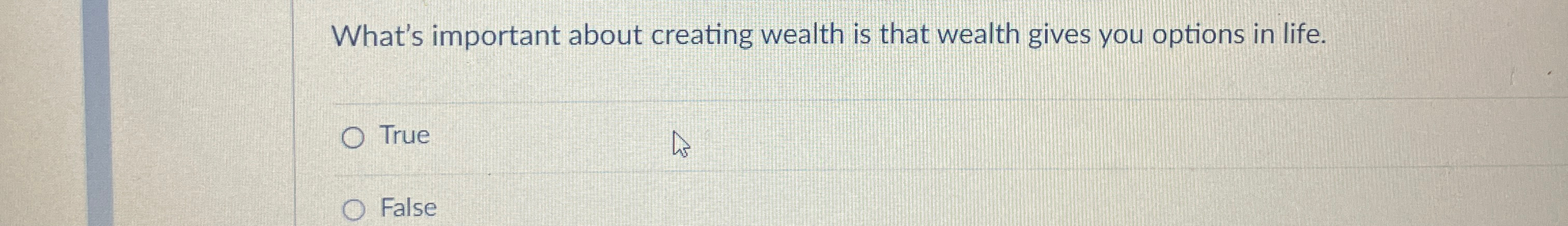 Solved What's important about creating wealth is that wealth | Chegg.com
