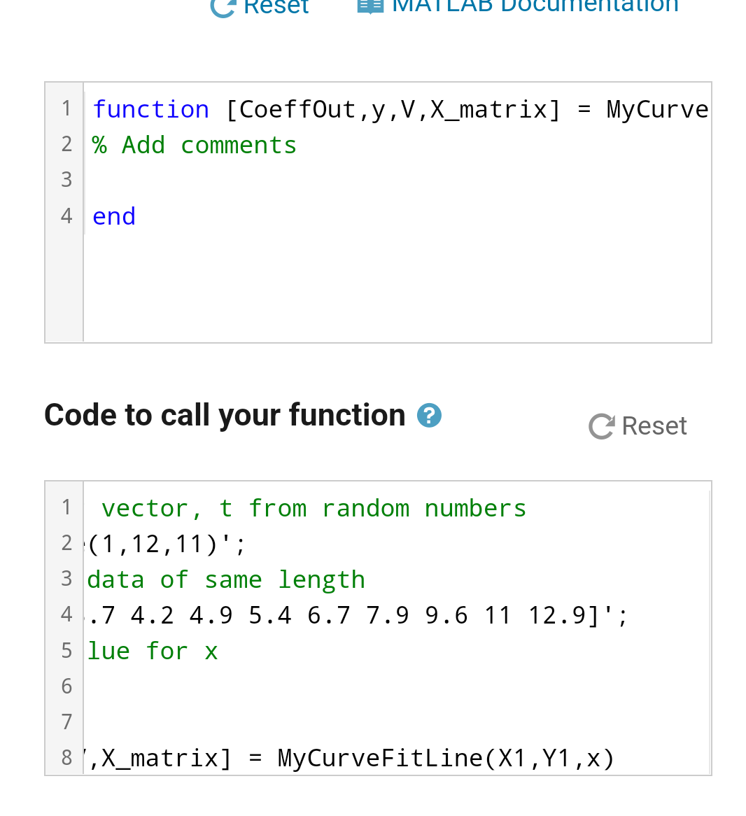 Solved Write a function to calculate the equation of the | Chegg.com