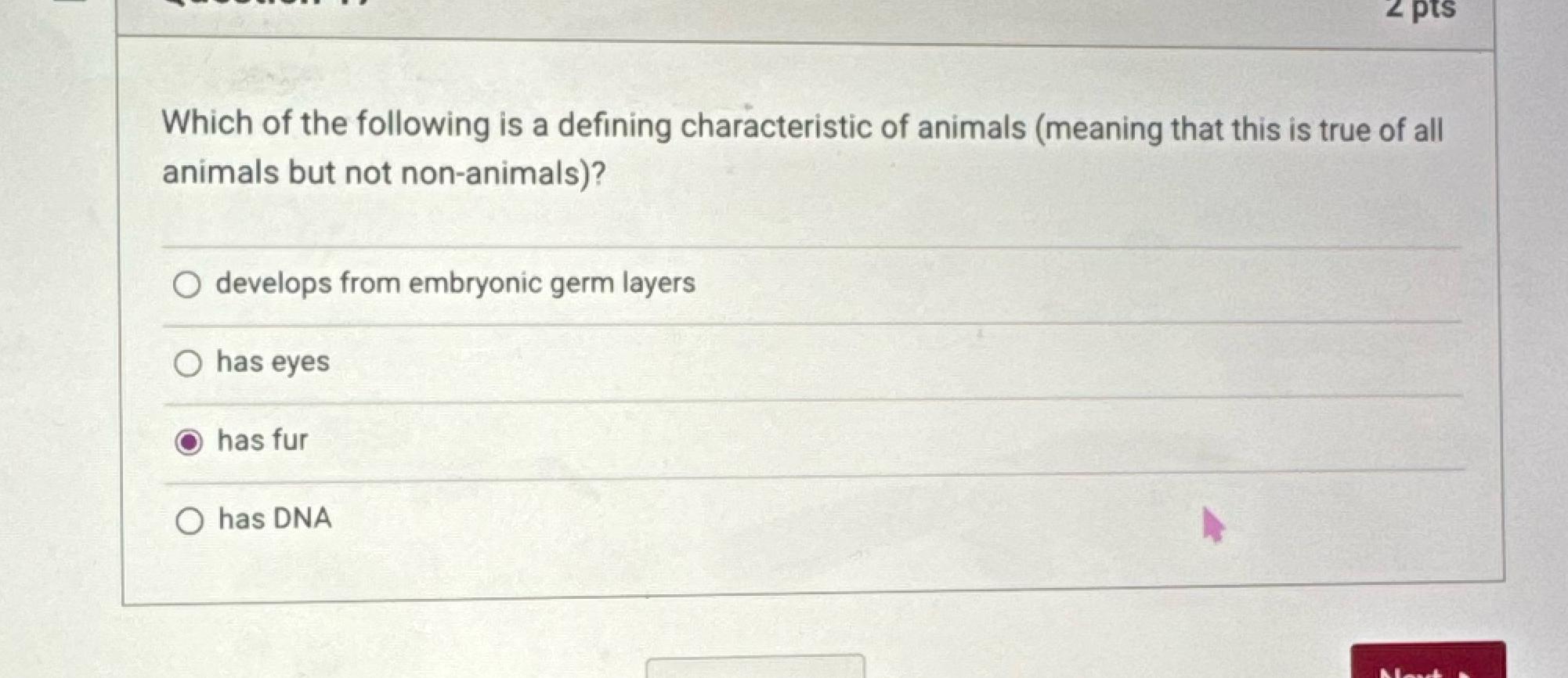 Solved Which of the following is a defining characteristic | Chegg.com