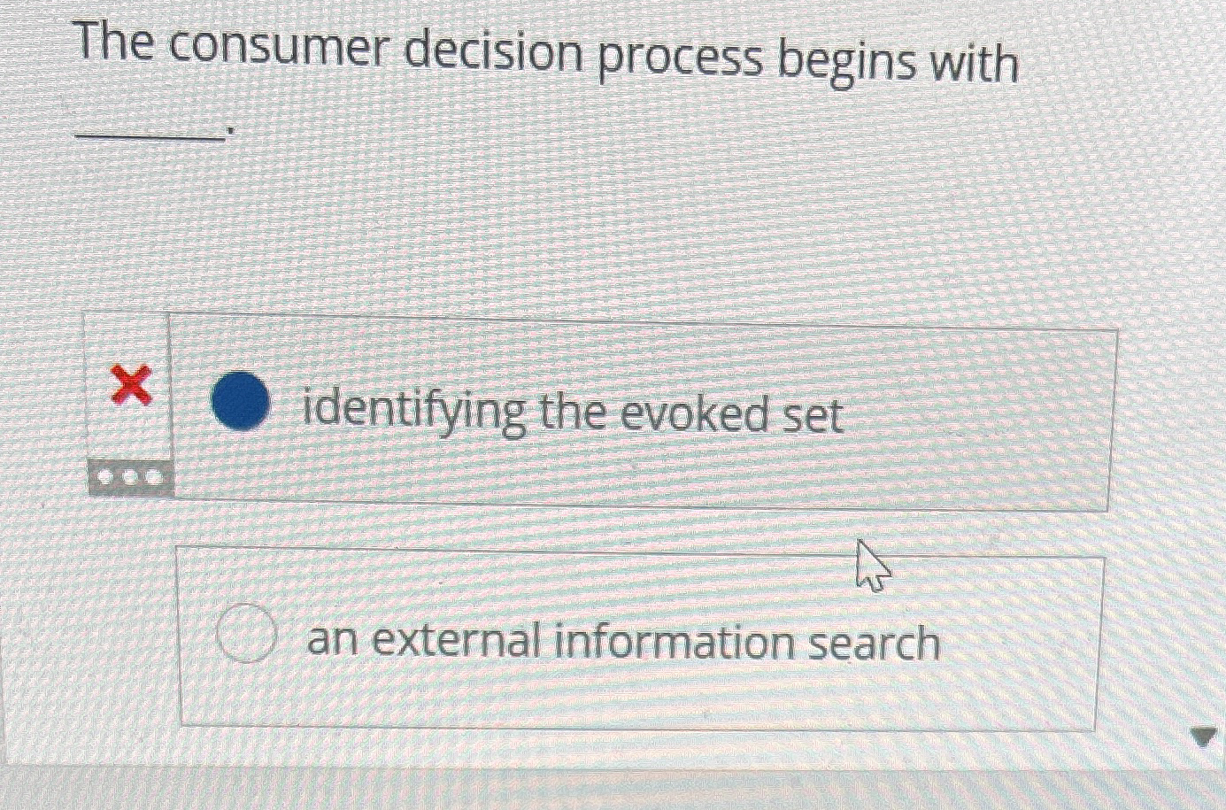 Solved The consumer decision process begins withq, . | Chegg.com