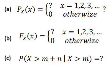 Solved If X is a geometric random variable. What are the | Chegg.com