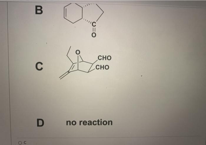 Solved Х A CHO CHO || .C В B С CHO C CHO D no reaction O c | Chegg.com