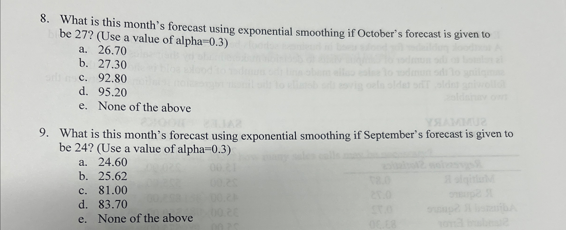 Solved What is this month's forecast using exponential | Chegg.com