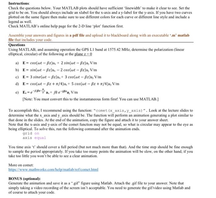 Solved MATLAP CODING ELECTROMAGNETIC llHello, I would like | Chegg.com