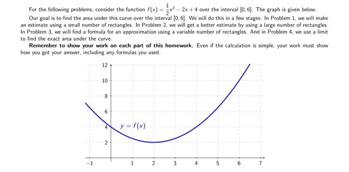 For the following problems, consider the function | Chegg.com