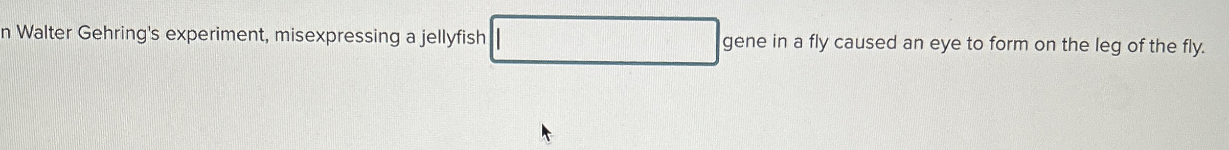 High Quality SOLUTION In Walter Gehring's experiment, misexpressing a ...