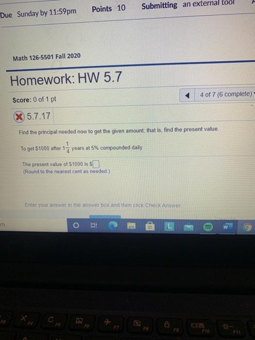 Solved Points 10 Submitting an external tool Due Sunday by | Chegg.com