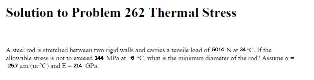 Solved For my strength of materials subject simple strain. | Chegg.com