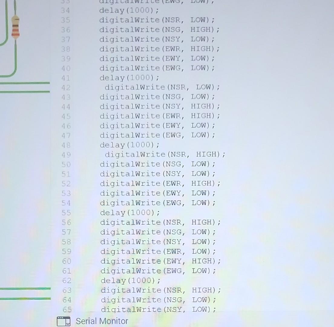 delay(1000); digitalWrite(NSR, LOW); | Chegg.com