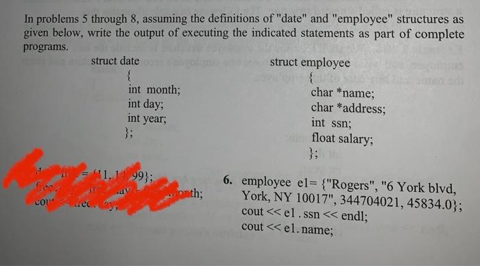 Solved In problems 5 through 8 , assuming the definitions of | Chegg.com