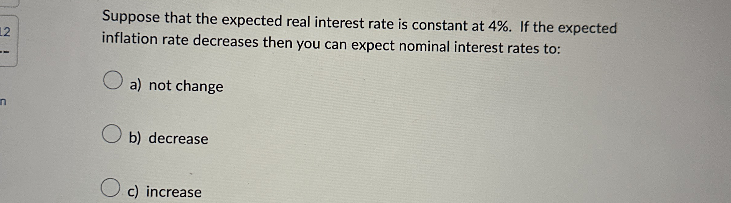 Solved Suppose that the expected real interest rate is | Chegg.com