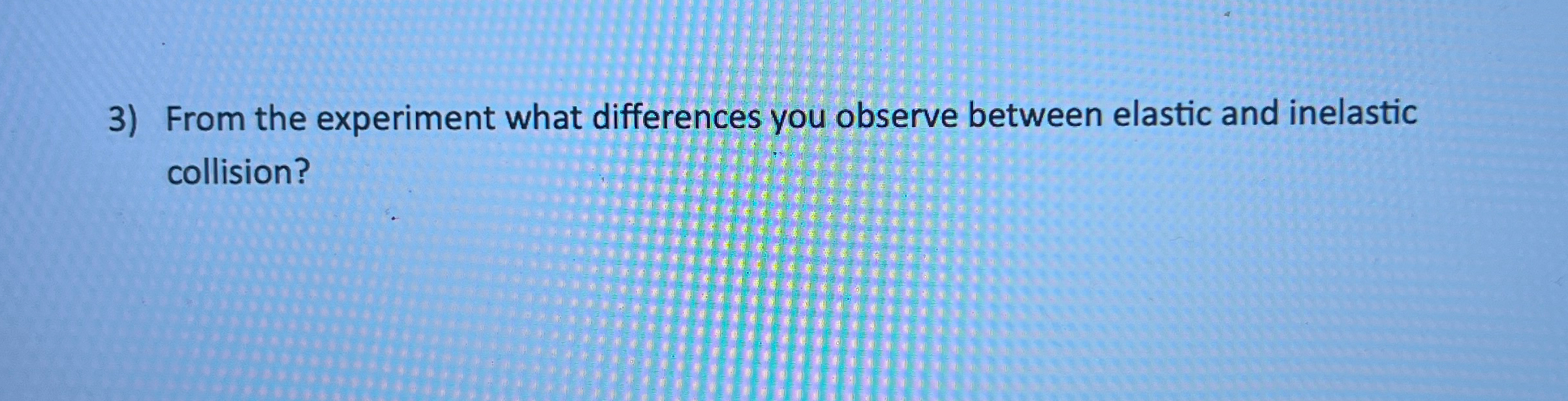From the experiment what differences you observe | Chegg.com