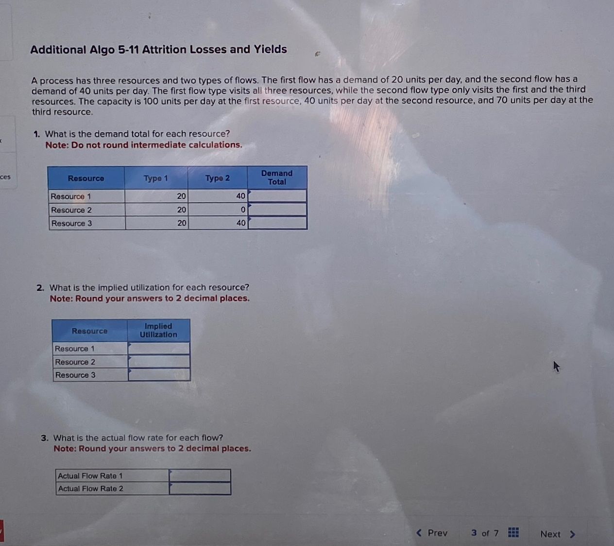 Solved Additional Algo 5-11 ﻿Attrition Losses and YieldscA | Chegg.com