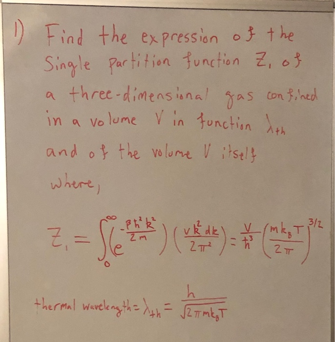 Solved 1 Find the expression of the Single partition | Chegg.com