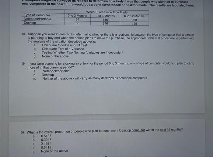 Solved new computers in the near future weaders to determine | Chegg.com