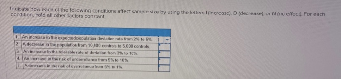 Solved Indicate how each of the following conditions affect | Chegg.com