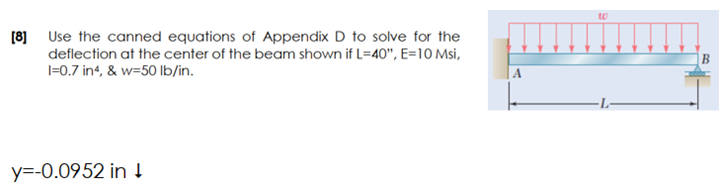 Solved [8]Use the canned equations of Appendix D to solve | Chegg.com