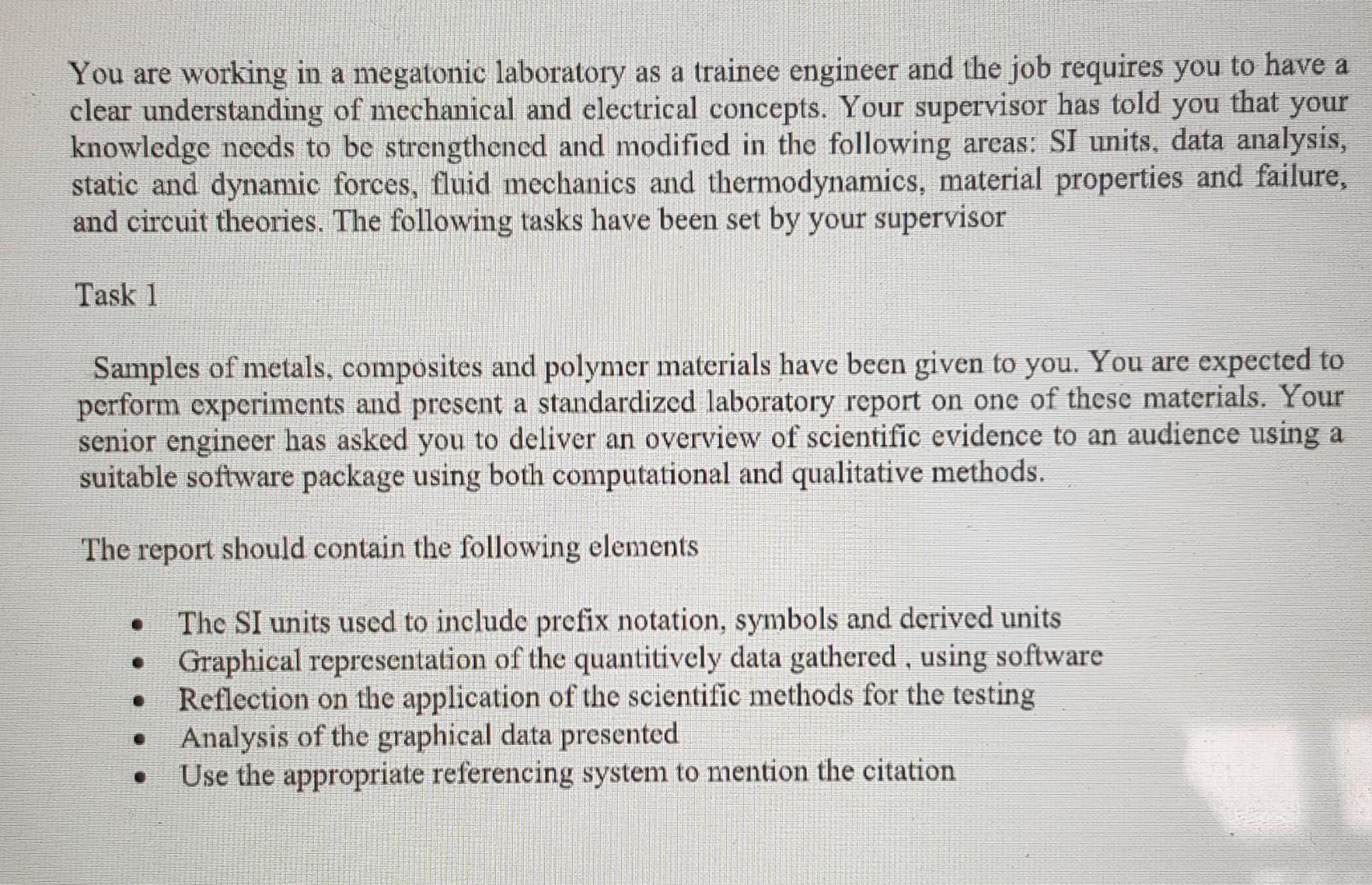 Solved You are working in a megatonic laboratory as a | Chegg.com