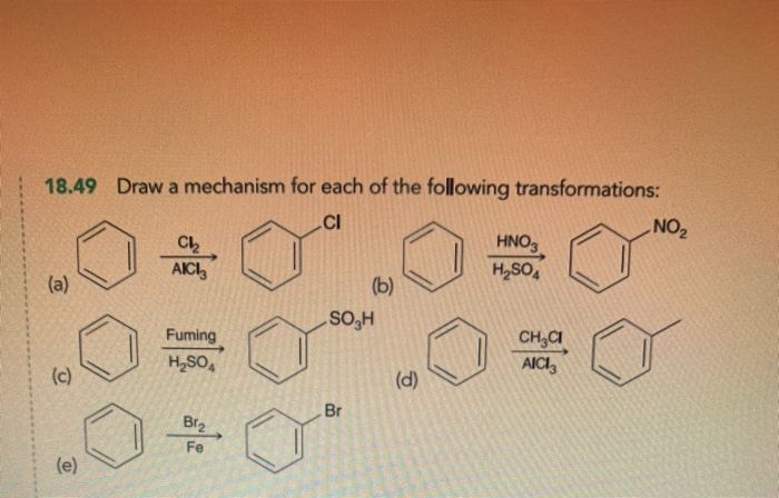 Solved 18.49 Draw a mechanism for each of the following | Chegg.com