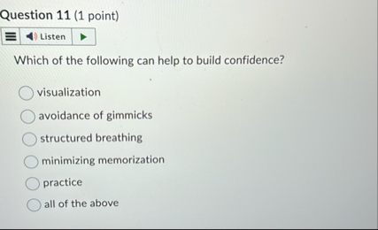 Solved Question 11 (1 ﻿point)Which of the following can help | Chegg.com