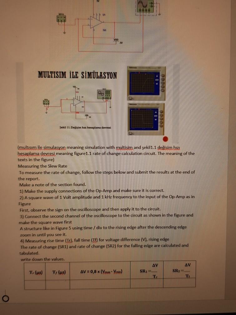 Solved TektroniNTONI MULTISIM İLE SİMÜLASYON 00000 VCC SV | Chegg.com